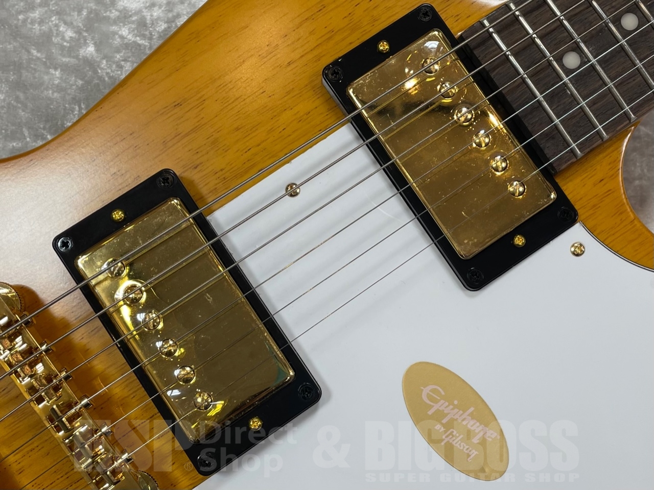 【即納可能】Epiphone ( エピフォン ) 1958 Korina Explorer/ Aged Natural/w White ...